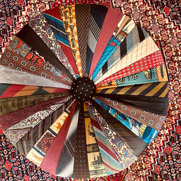 Custom Tuffet Stool Made With YOUR TIES! - Etsy