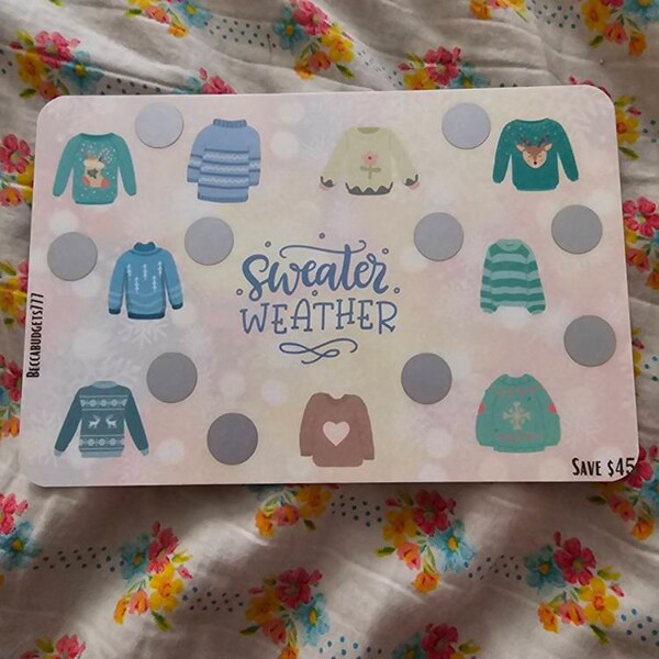 POLAR EXPRESS PINKMAS Scratch off Savings Challenge - Etsy