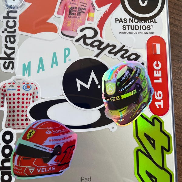 Fastest Lap Driver Name Sticker Pack F1 Sticker Formula One Motorsport ...
