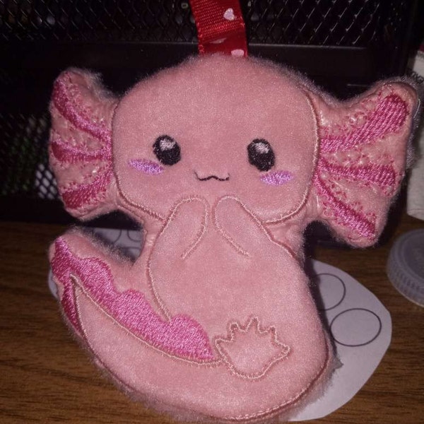 ITH PATTERN 4x4" / 10 X 10 Cm Axolotl Plush - Etsy