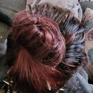 12 Biker Ponytail Wrap With Studs Hairtwisters One - Etsy