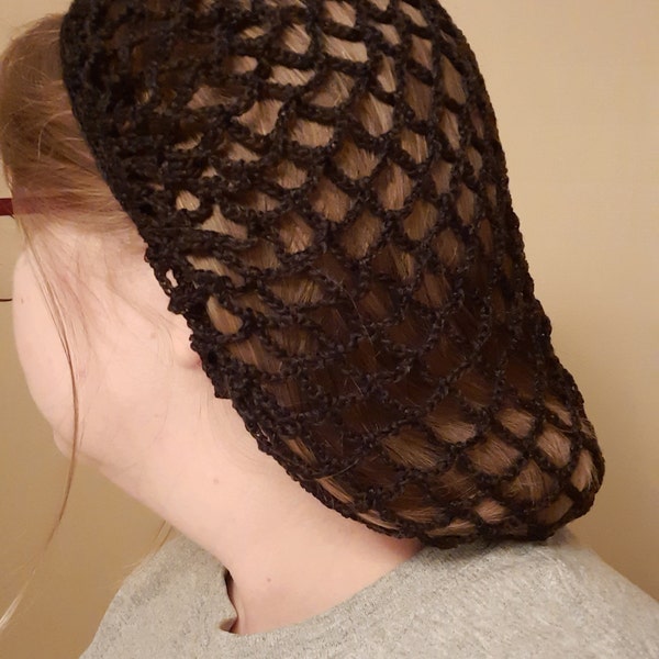 Hair Snood for Women Head Covers Crochet Red Hair Net Snood Hair Net ...