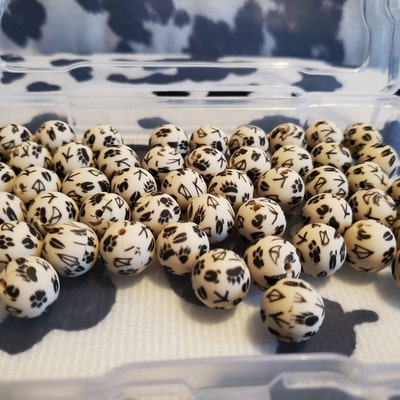 Orange Buck Focal Beads and Camouflage 15mm Silicone Bead Mix ...