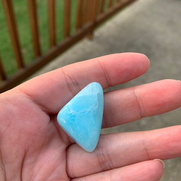 Blue Aragonite Tumbled Stone: Dyed Crystal of Hope - Etsy