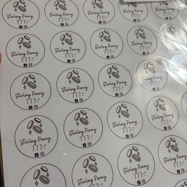 Custom Circle Stickers, 37mm Round Stickers, Sticker Sheets, Logo ...