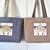 Highland Cow Quilt Block Pattern Animal PDF -includes Instructions for ...