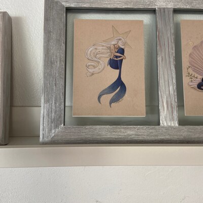 Star Mermaid Print, Fantasy Art Print, Dreamy Mermaid Art, Whimsical ...