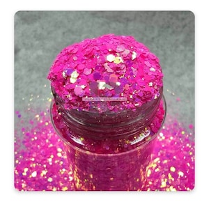 FLASHBACK Chunky Neon Glitters 90s Theme Glitters Chunky Silver ...