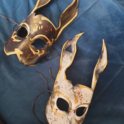 Splicer Bunny Leather Mask Made to Order - Etsy