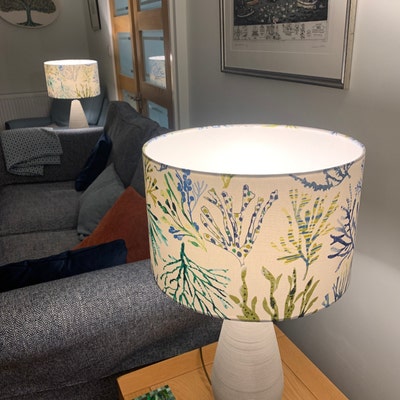 Lampshade Coral Seaweed Design Handmade Coastal-beach - Etsy UK