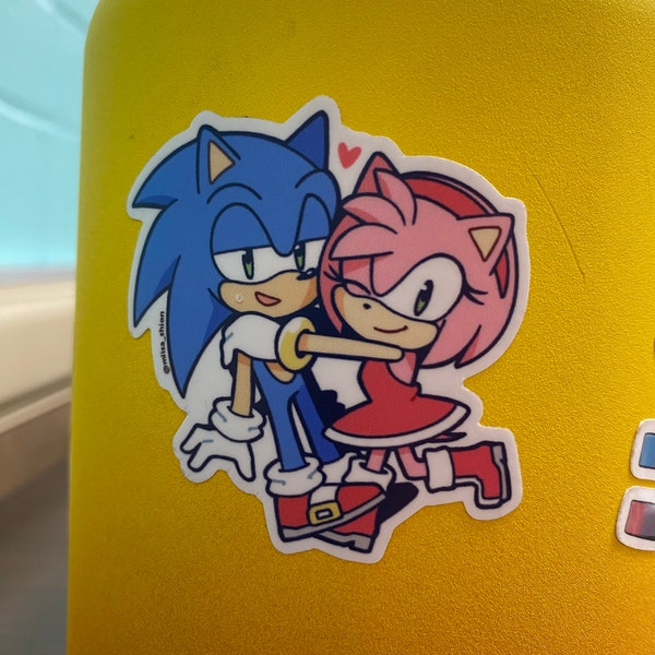Sonic & Amy 'sonamy' Sticker - Etsy