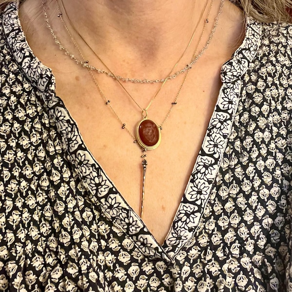 Birthday Gift, Turquoise Gemstone Rosary Necklace, Turquoise Rondelle ...