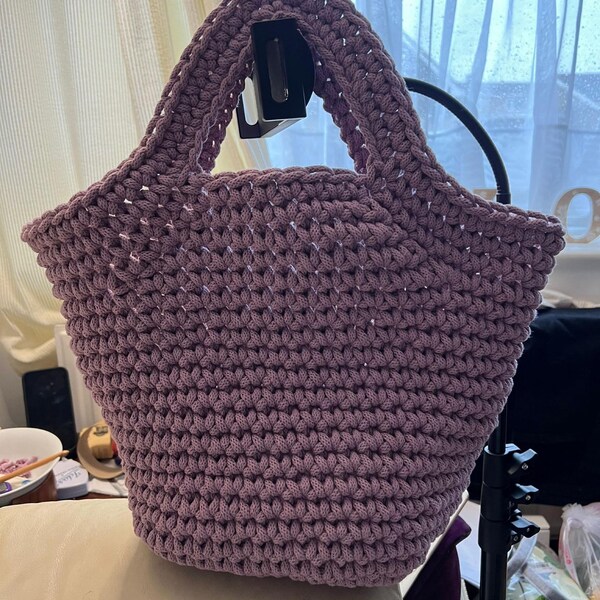 Crochet Bag PATTERN, Bilibag, Pyramid Bag, Pattern & Tutorial, Crochet ...