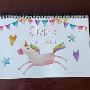 Personalized Kids Color Books Children's Coloring Books - Etsy