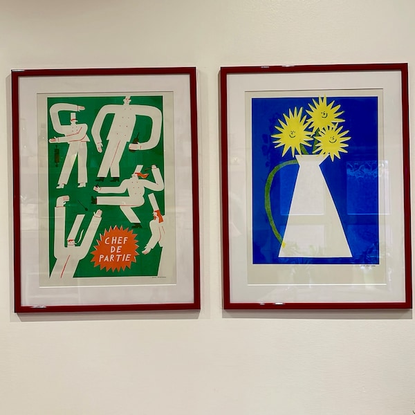 A3 2 Colour Sunflower Screen Print - Etsy