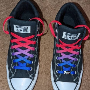 Bisexual Pride Shoelaces Subtle LGBT Rainbow Pride Accessory Pride Flag ...