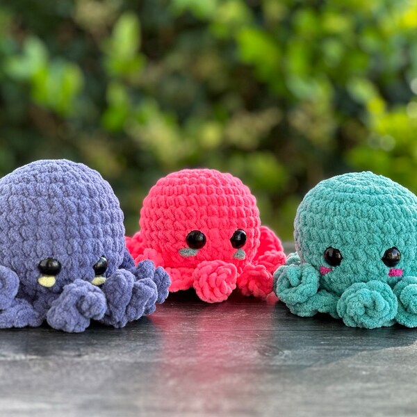 Pdf-octoplushie Rattle No Sew Crochet Pattern With Crochet Eye ...