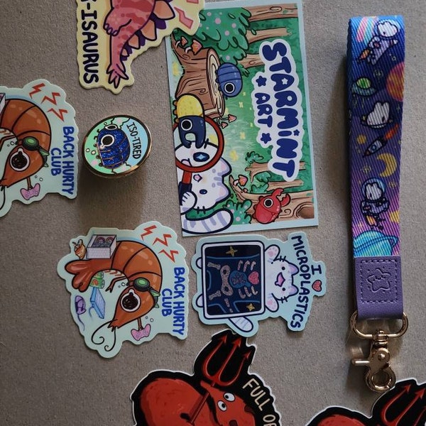 Shrimp Fried Rice 2 Inch Rainbow Acrylic Charm Keychain Funny Meme Chef ...