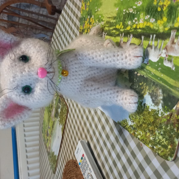 Crochet Cat Pattern, Cat Amigurumi Pattern, Crochet Cream Cat Pattern ...