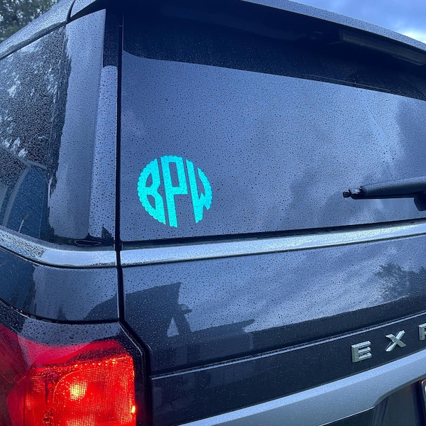 Leopard Print Decal, Holographic Leopard Pattern Vinyl Decal Sticker ...