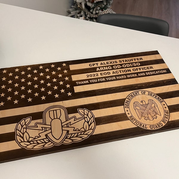 First Sergeant Hanging Wall Plaque 1SG Wood Cutout With Inscription ...