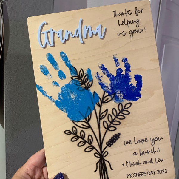 Personalized Mother’s Day Gifts | Custom Hand Print Sign for Mom ...