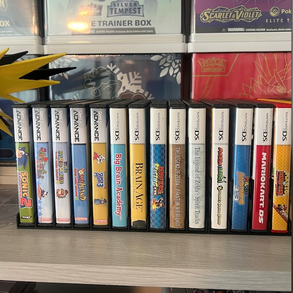Game Boy Cartridge Display Stand, Tiered, Holds 6 GB or GBC Game Carts ...