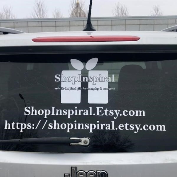 Custom Decal, Business Decal, Car Business Decal, Car Decal, Business ...