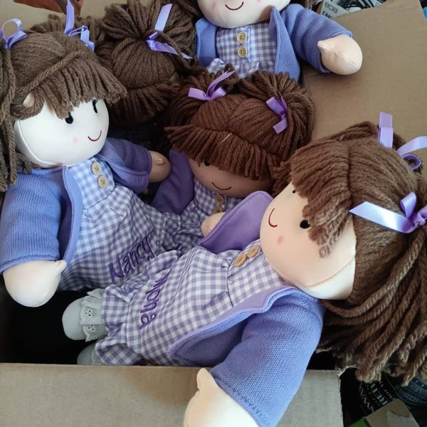 Personalized Cuddle Time Rag Dolls - Ages 3+ Soft Doll for Kids - Plush ...