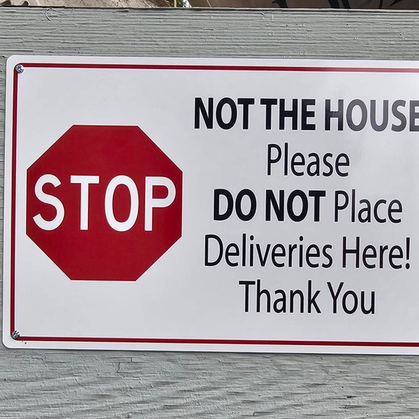 Your Custom Stop Sign Horizontal Metal Warning Sign, Personalized ...