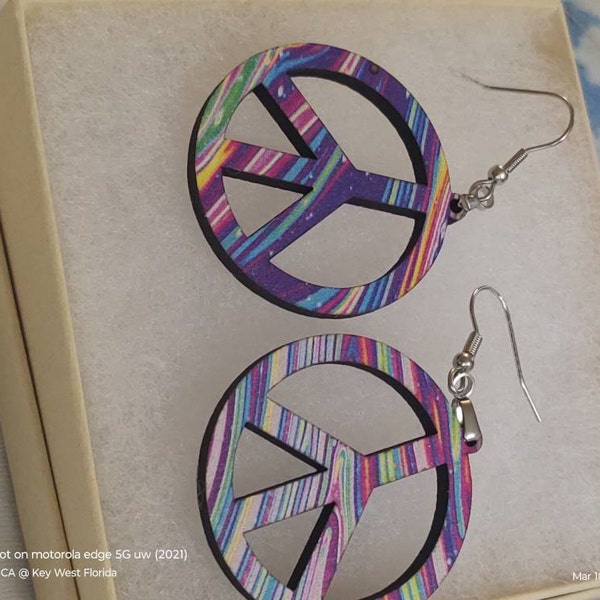 Retro Hippie VW Van Shaker Cake Topper: Groovy Peace Flower Power ...