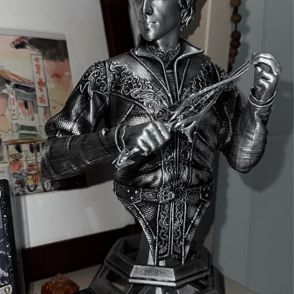 10" Hand Painted Drakeblood 3D Printed Knight Bust Dark Souls 3 - Etsy