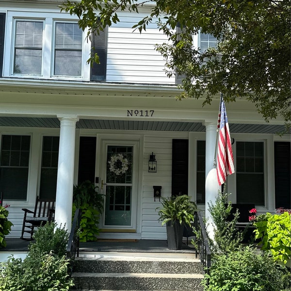 Metal House Numbers, Outdoor Address Plaque, Street Number Sign, Home ...