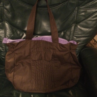 Deep Purple Canvas Tote Bag, Messenger Bag for Women, Travel Cross Body ...