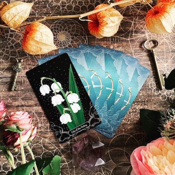 A Little Rain Botanical Oracle Deck - Etsy