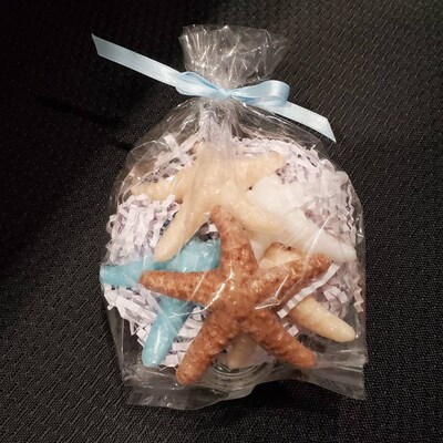 Starfish Soap Set of 5 Seastar Soap Seashell Soap Beach Soap Ocean Soap ...