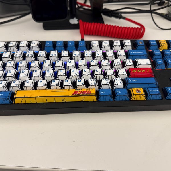 Tokyo Ghoul Keycaps Set, Kaneki Ken Theme, One-eyed Ghoul Vibes, 130 ...
