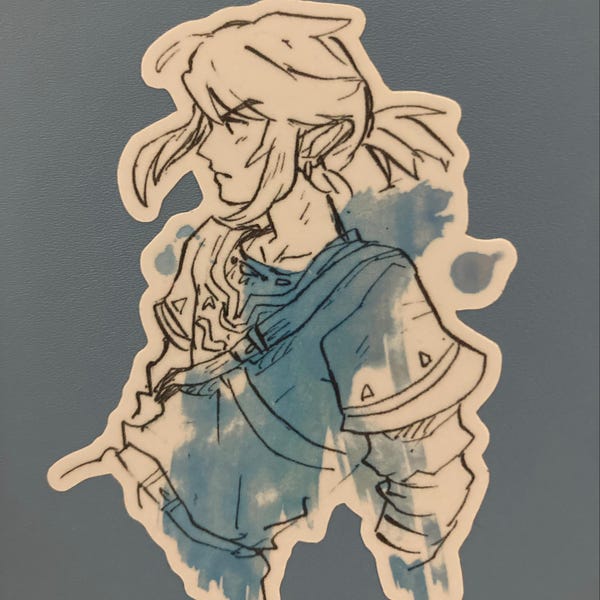 Botw Link | Holographic Sticker | Zelda Breath of the Wild - Etsy