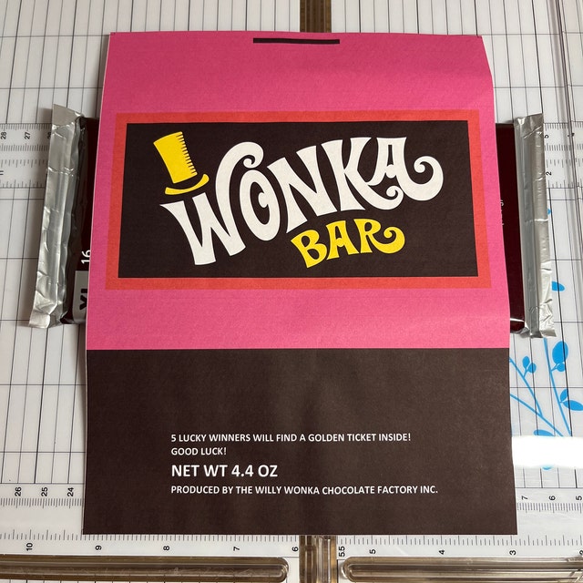 Wonka Bar Wrapper Template