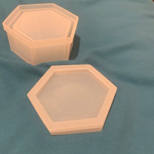 1set Hexagonal Storage Box Silicone Mold DIY Silicone Mold Resin ...