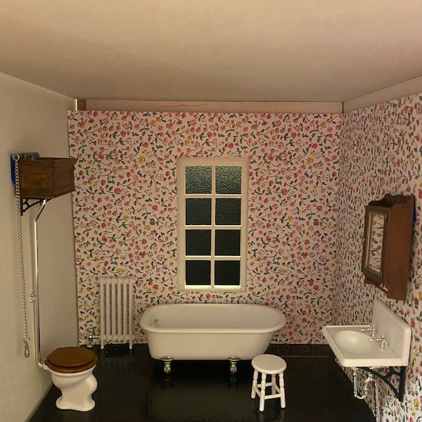 Dollhouse Miniature Victorian Bathroom Kit - 1:12 Scale - Etsy