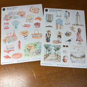 FOREST WHISPERS Sticker Sheet / Bujo Stickers, Planner Stickers, Forest ...