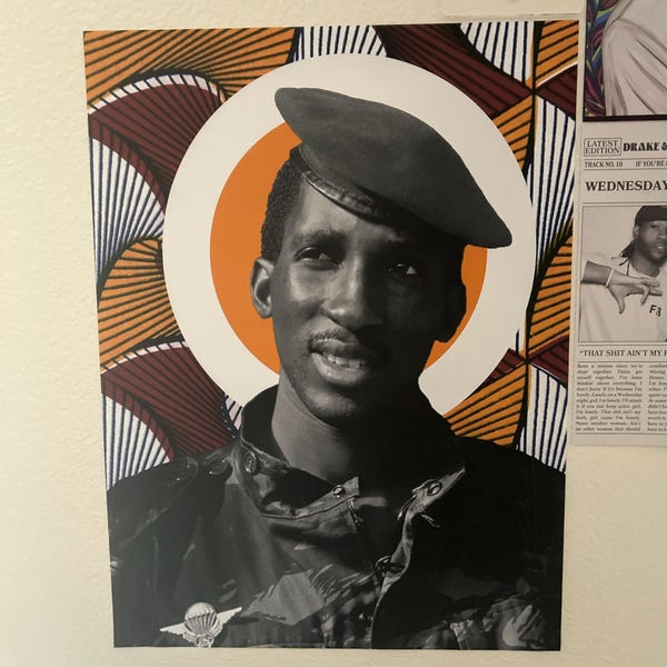 Thomas Sankara Premium Poster / Thomas Sankara Colourful Portrait ...