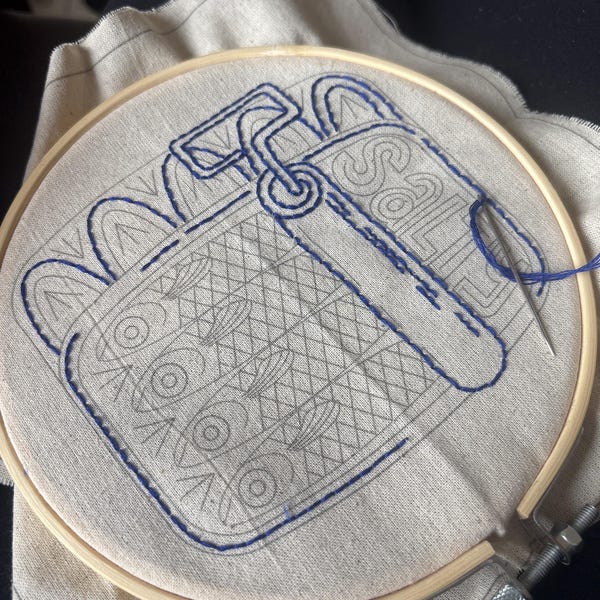 Sardines Complete Embroidery Kit - DIY, Beginner Friendly, Salty ...