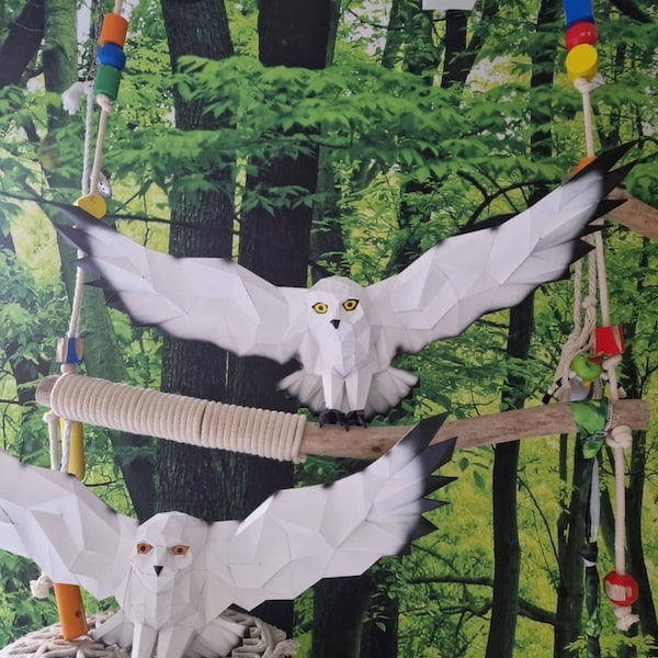 DIY Papercraft Owl, 3D Printable Model (pdf, Eps, Dxf, Png) - Etsy