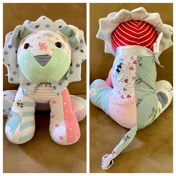 Personalized Keepsake Memory Soft Lion Toy,custom Teddy Bear ,keepsake ...