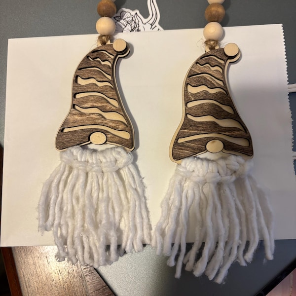 Gnome Ornament Macramé Beard | Gnome Ornament SVG | Christmas Gnome ...