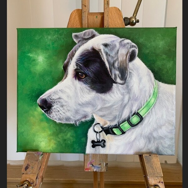 Custom Dog Painting, Custom Dog Art, Custom Oil Paintings, Oil on ...