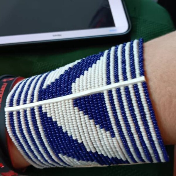 Beaded African Leather Bracelets, Bead Bracelet Maasai Bangle, Unisex ...