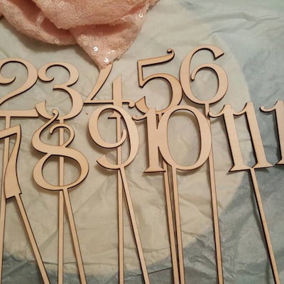 Table Numbers Rustic Table Numbers Wooden Table Numbers Wedding Table ...